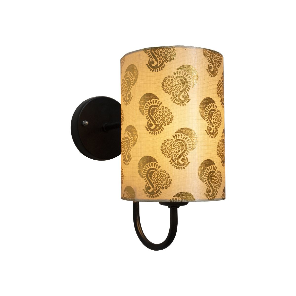 Buy Homesake Wall Metal Gooseneck Gold Cylinder Shade Online