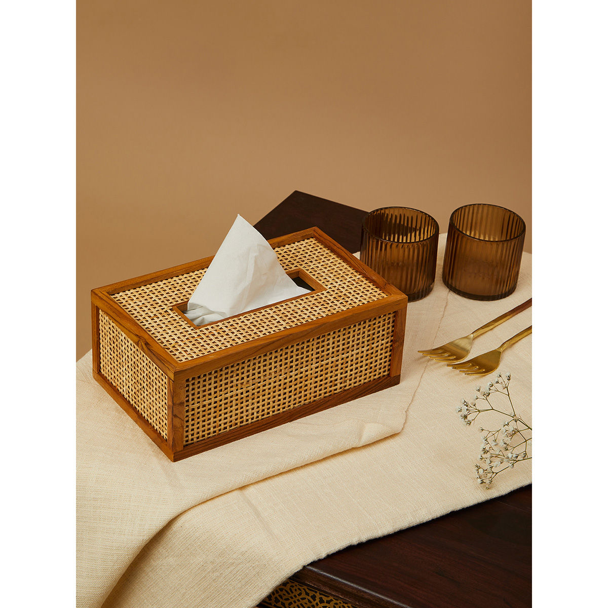 Buy Fabindia Vardaniya Tissue Box - Design 2 Online