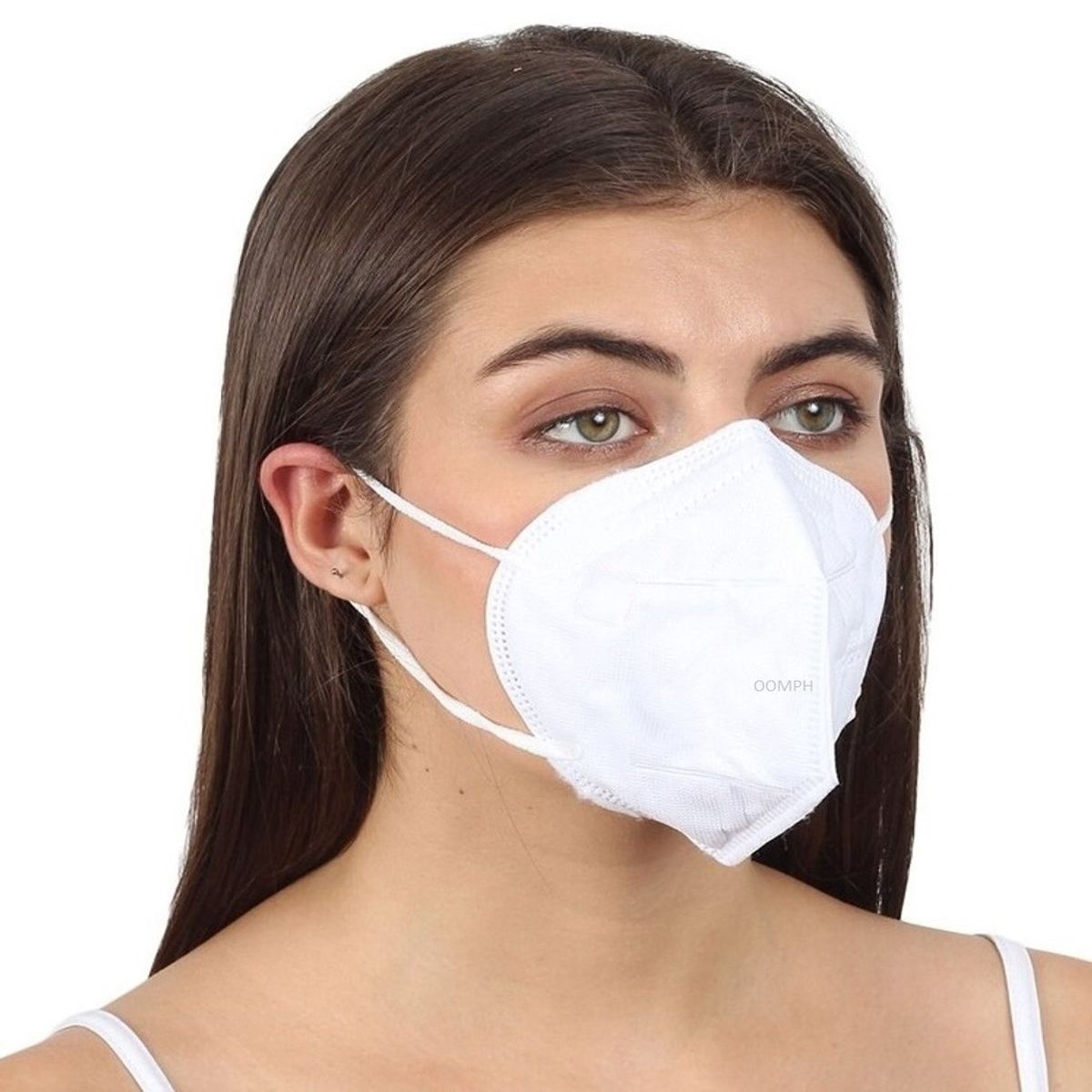 OOMPH Pack Of 15 Kn95/n95 Anti-pollution Reusable 5-layer Mask (white ...