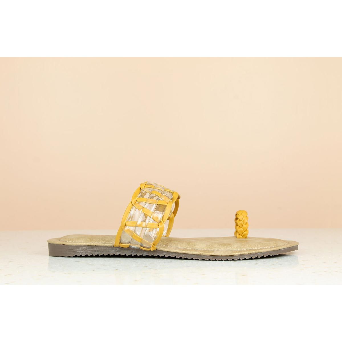 Inc.5 Textured Mustard Flats: Buy Inc.5 Textured Mustard Flats Online ...