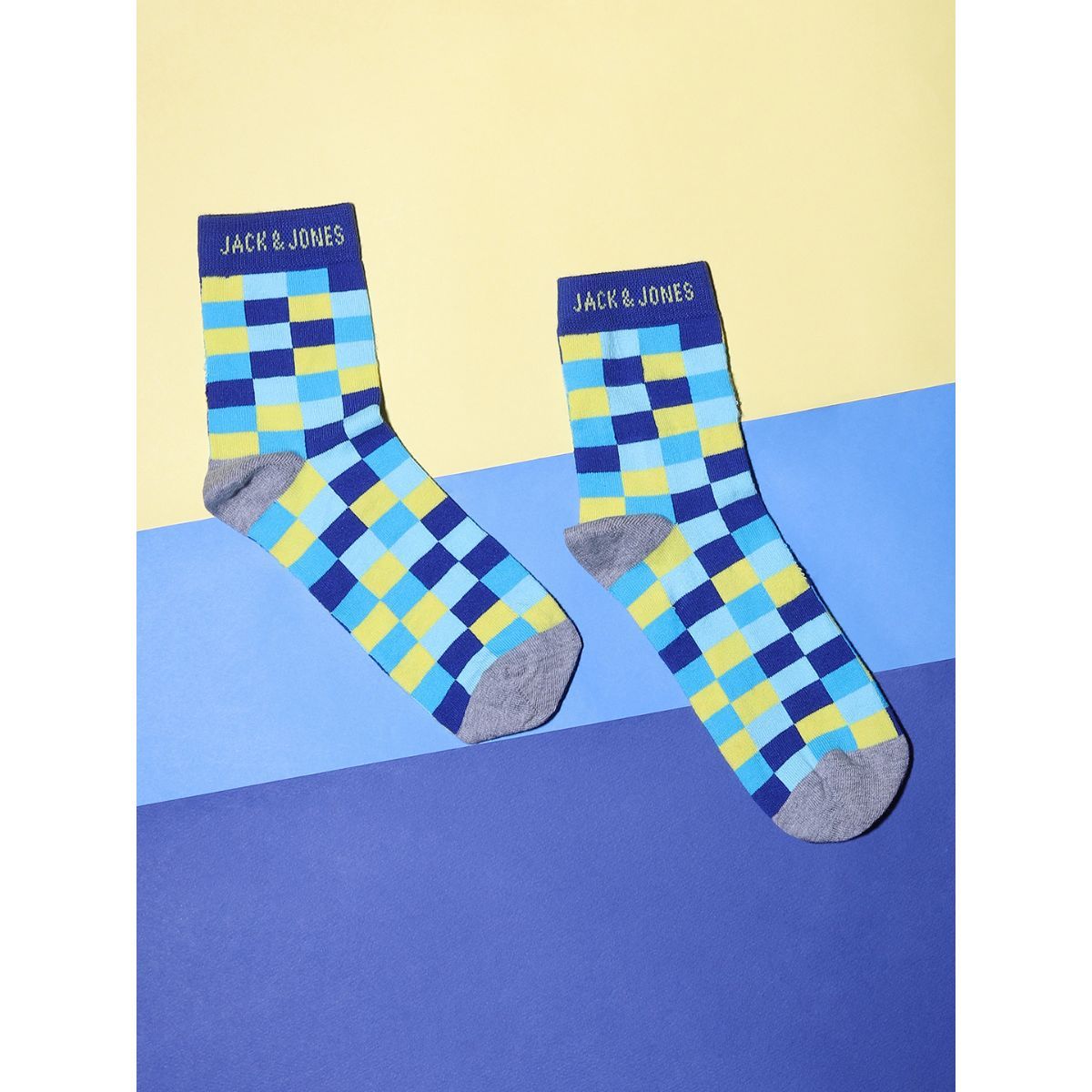 Jack & Jones Men Checks Blue Socks: Buy Jack & Jones Men Checks Blue ...