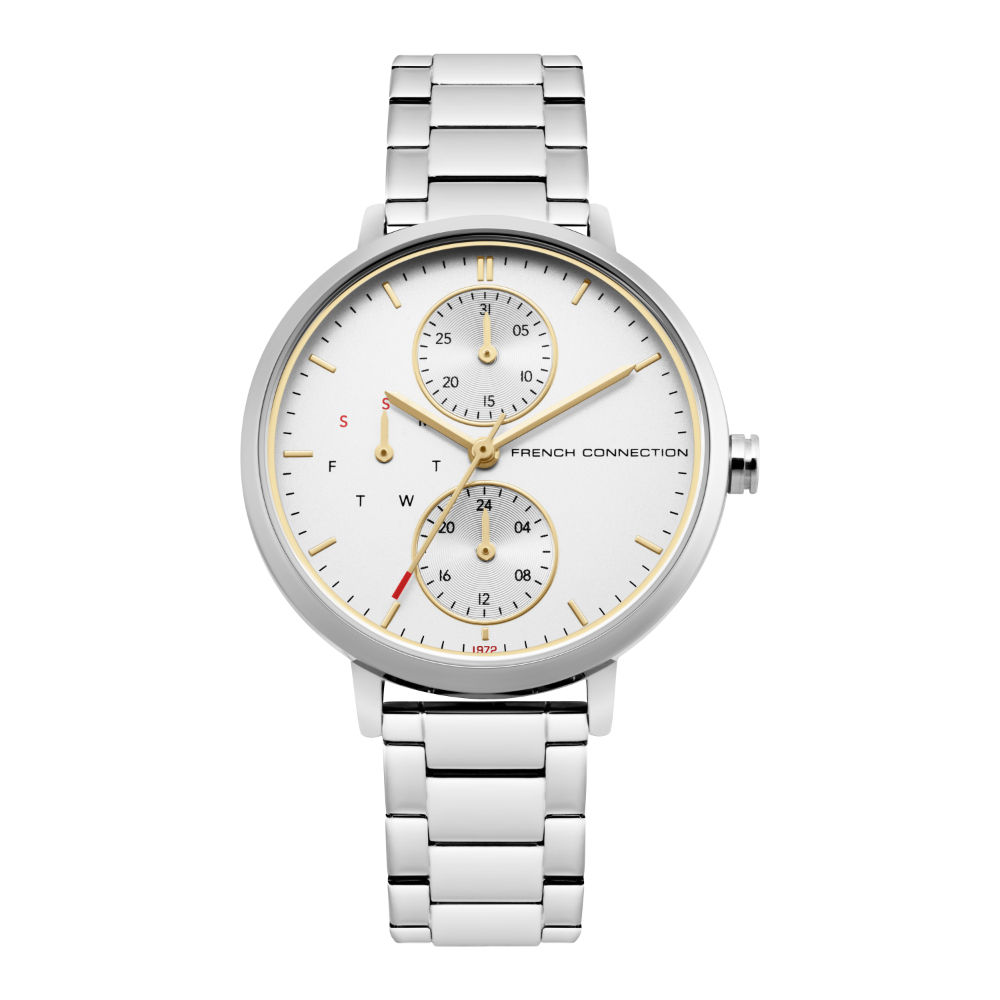 Buy French Connection Women Silver Analogue Watch - FC1323SM Online