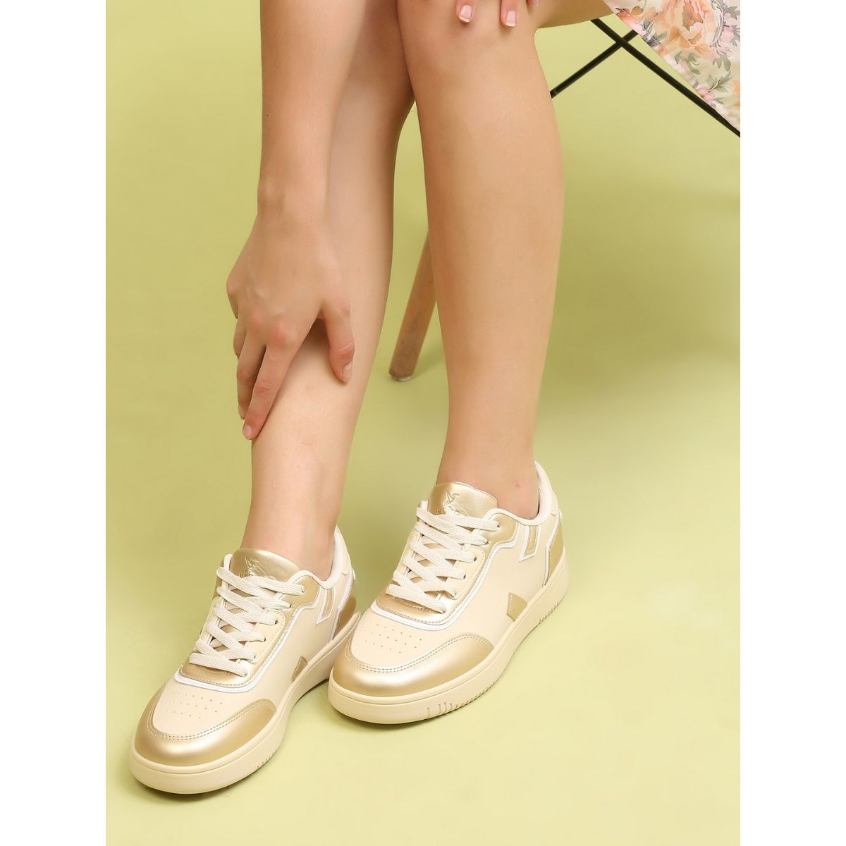 Buy Yoho Beige Yoho Jewel Sneakers for Women Online