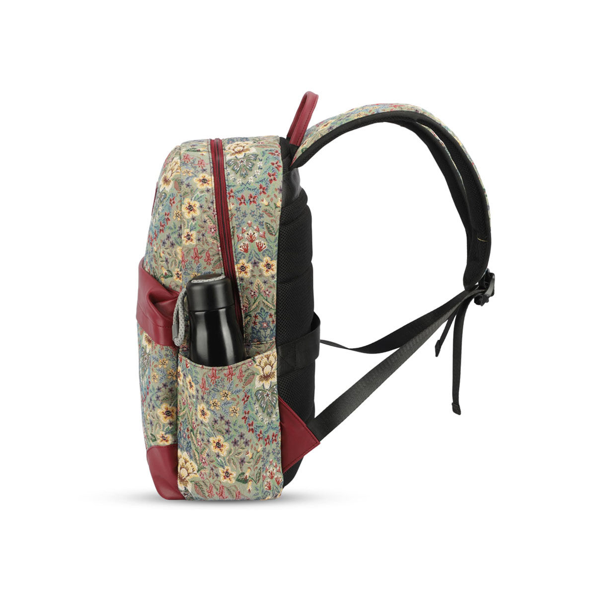 Buy The Clownfish Multicolor Floral Printed Backpack Online