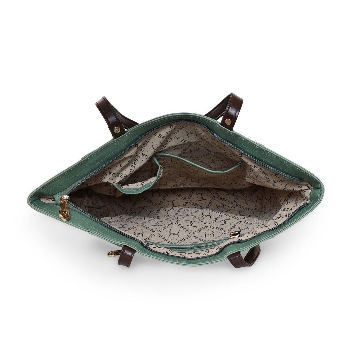 ESBEDA Olive Green Color Ava Office Handbag For Women: Buy ESBEDA Olive ...