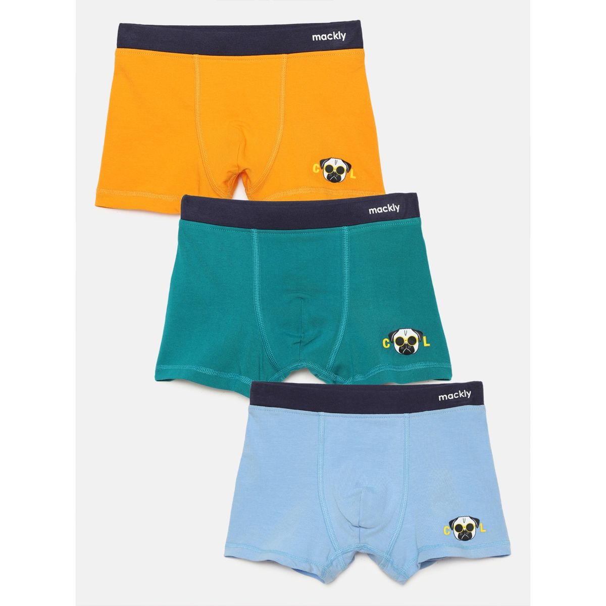 Mackly Boys Printed Inner Elastic Boxers (Set of 3): Buy Mackly Boys ...
