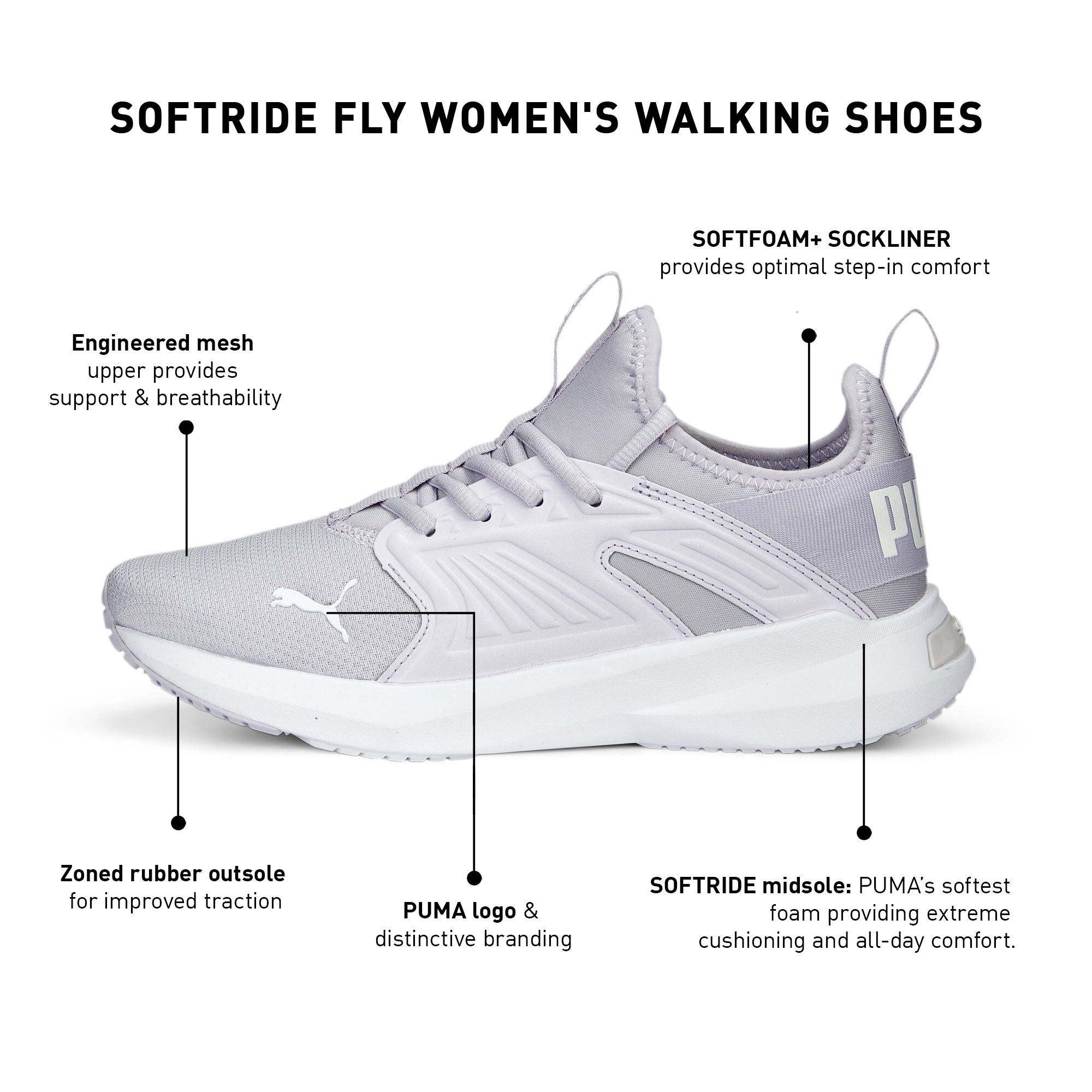 Buy Puma Softride Fly Women Purple Running Shoes Online