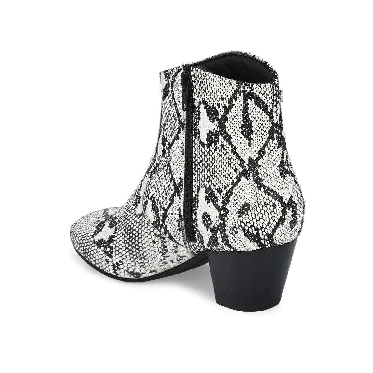 Delize Womens White Snake Print Ankle Boots: Buy Delize Womens White ...