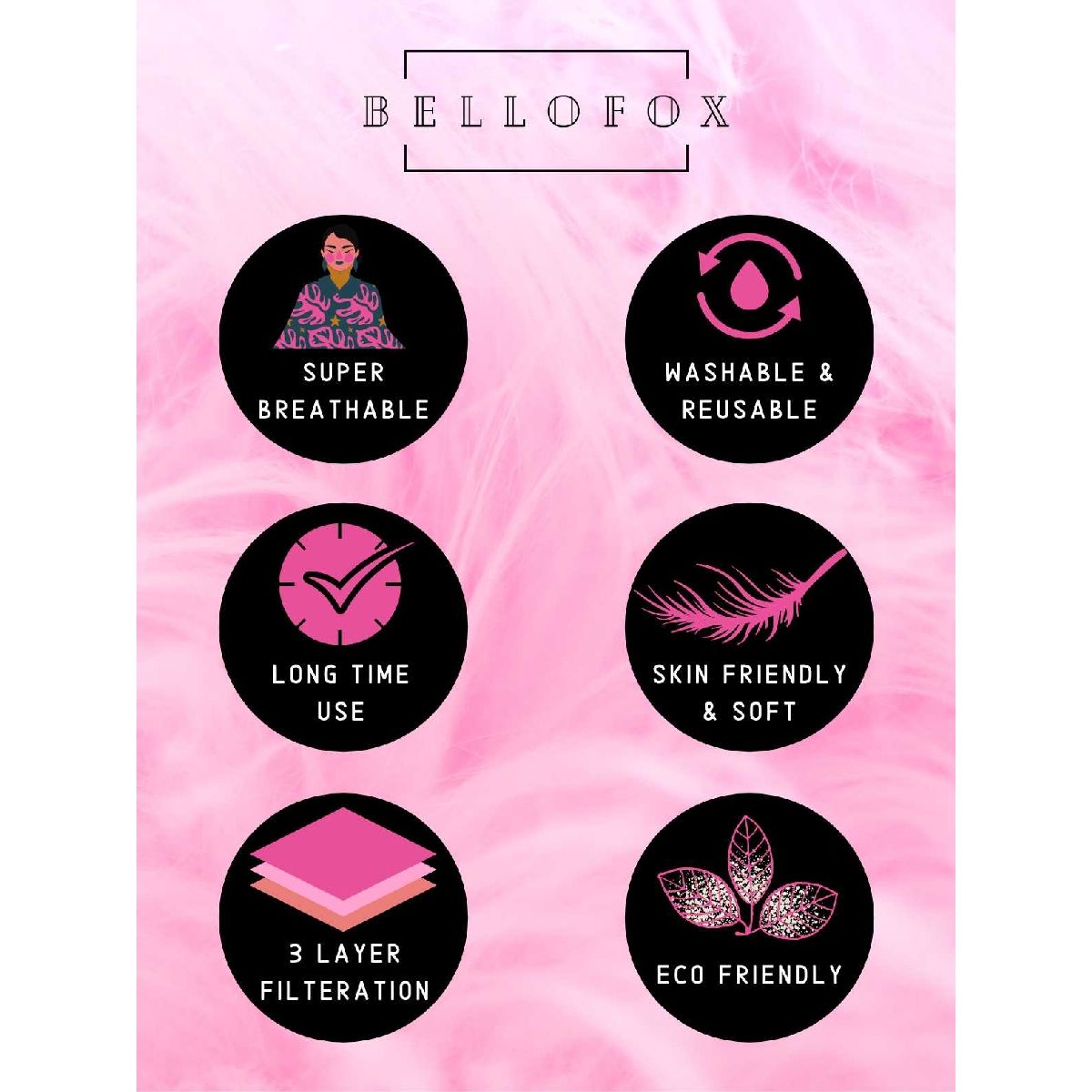 Buy Bellofox 3-Ply Maroon Maroon Filter Valve Solid Cotton Face Mask ...