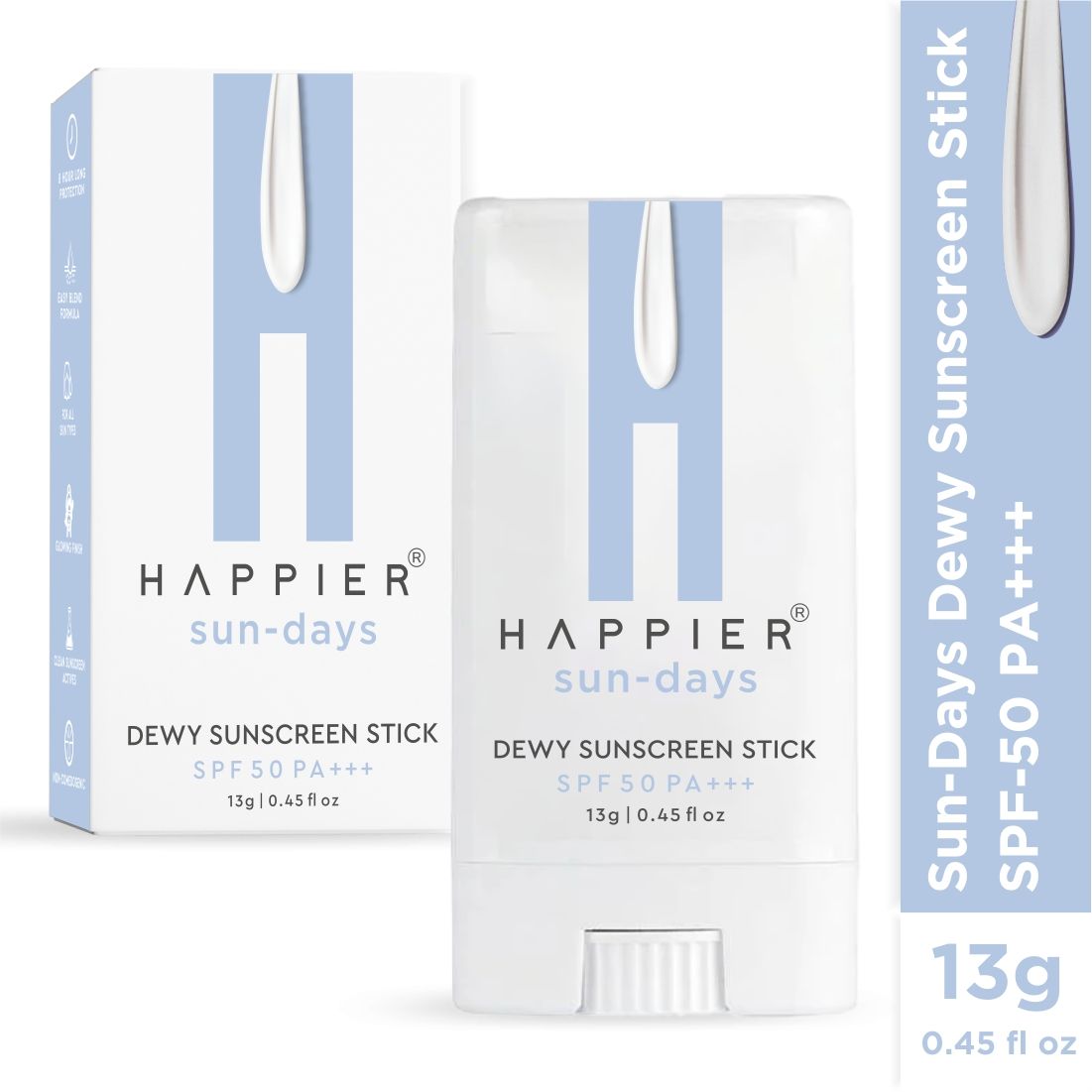 Happier Sunstick Sun-Days Sunscreen Stick SPF 50 PA+++(13g): Buy ...