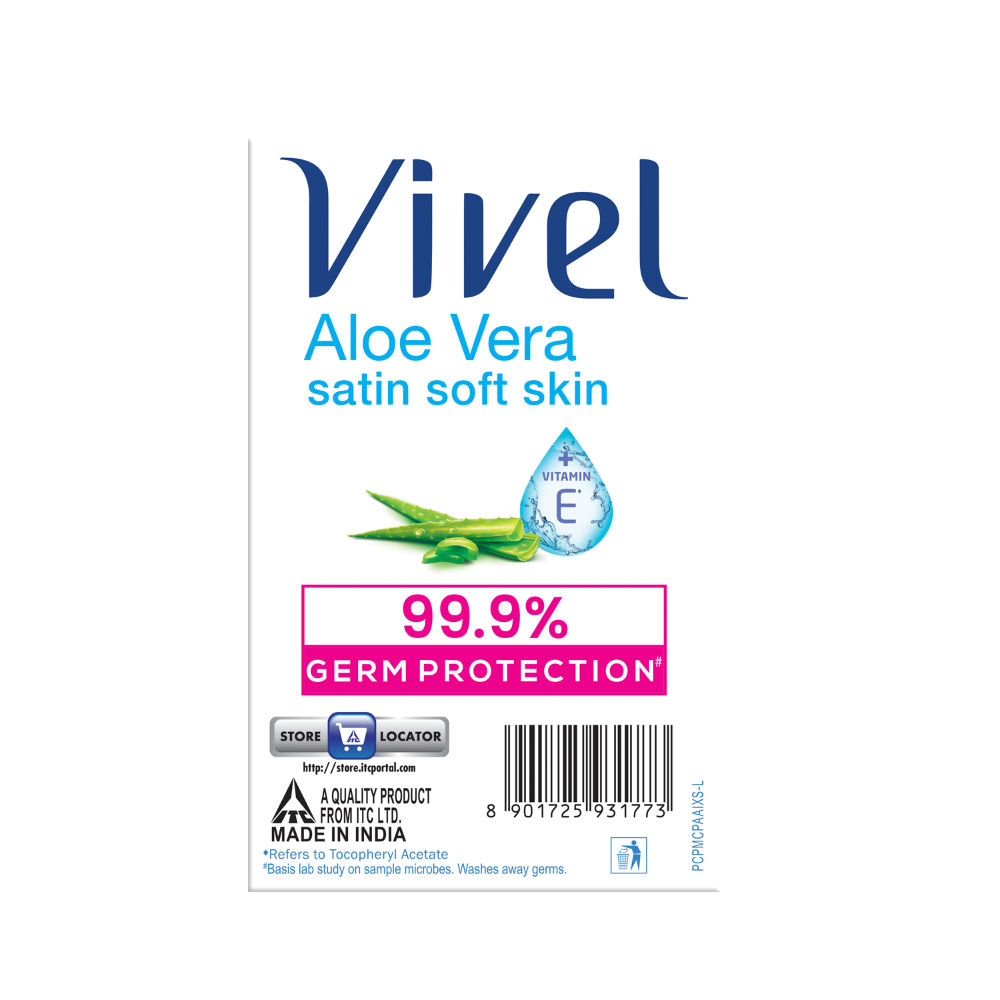 Vivel Aloe Vera Bathing Bar (Pack of 4): Buy Vivel Aloe Vera Bathing ...