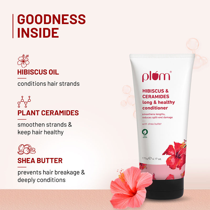Buy Plum Hibiscus & Ceramides Conditioner For Healthy, Long Hair Online