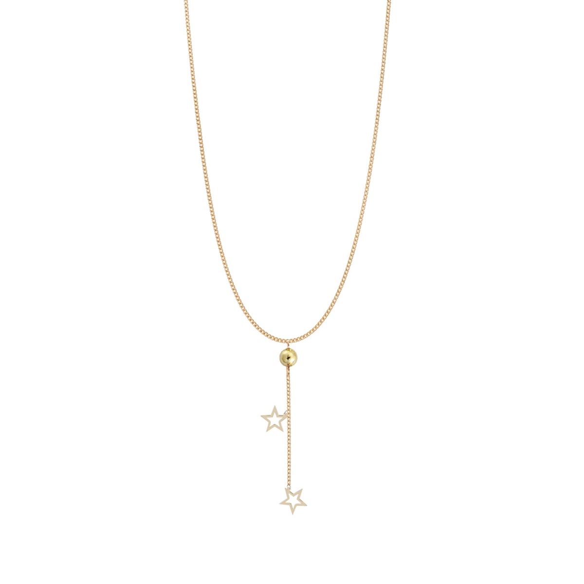 Buy Fabula Gold Tone Delicate Star Design Necklace Online
