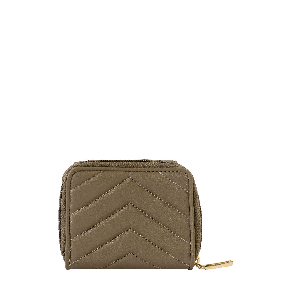 Buy Eske Light Taupe Solid Three Fold Wallet For Women Online