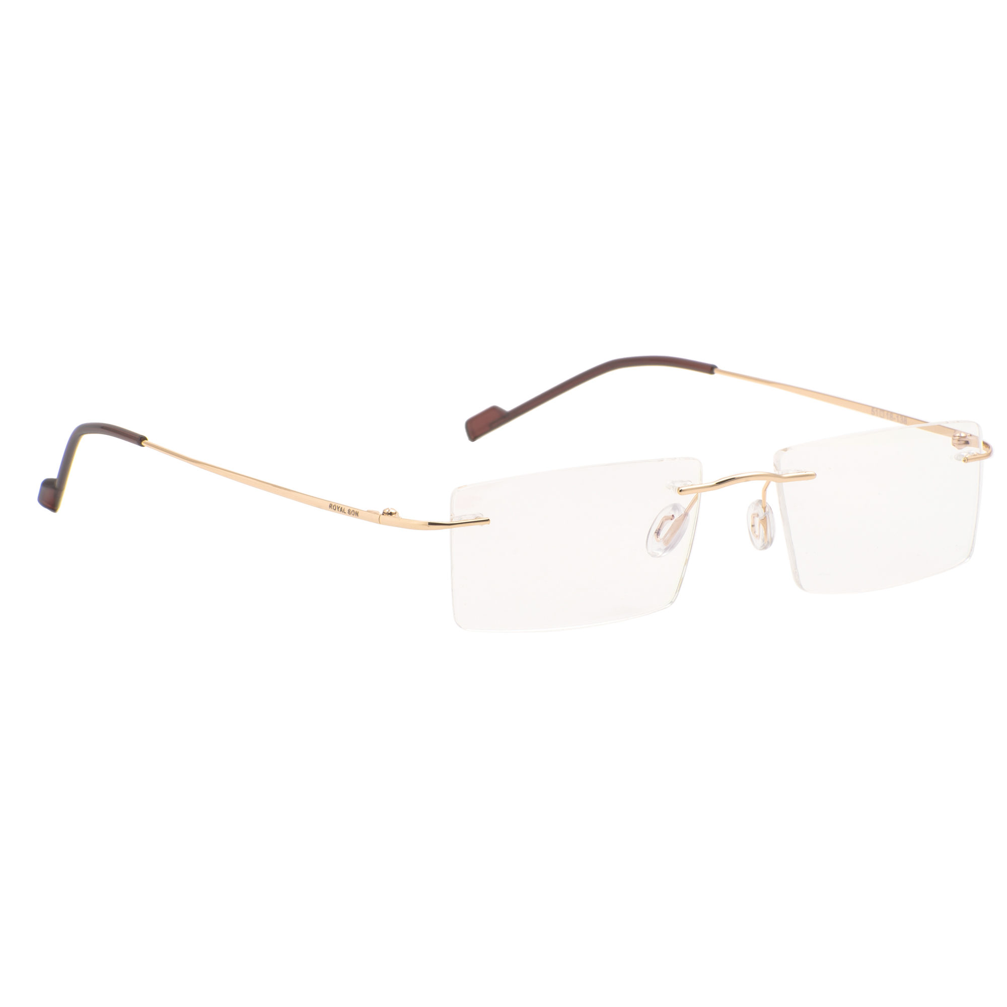 Royal Son Rimless Rectangular Spectacle Frame For Men And Women: Buy ...