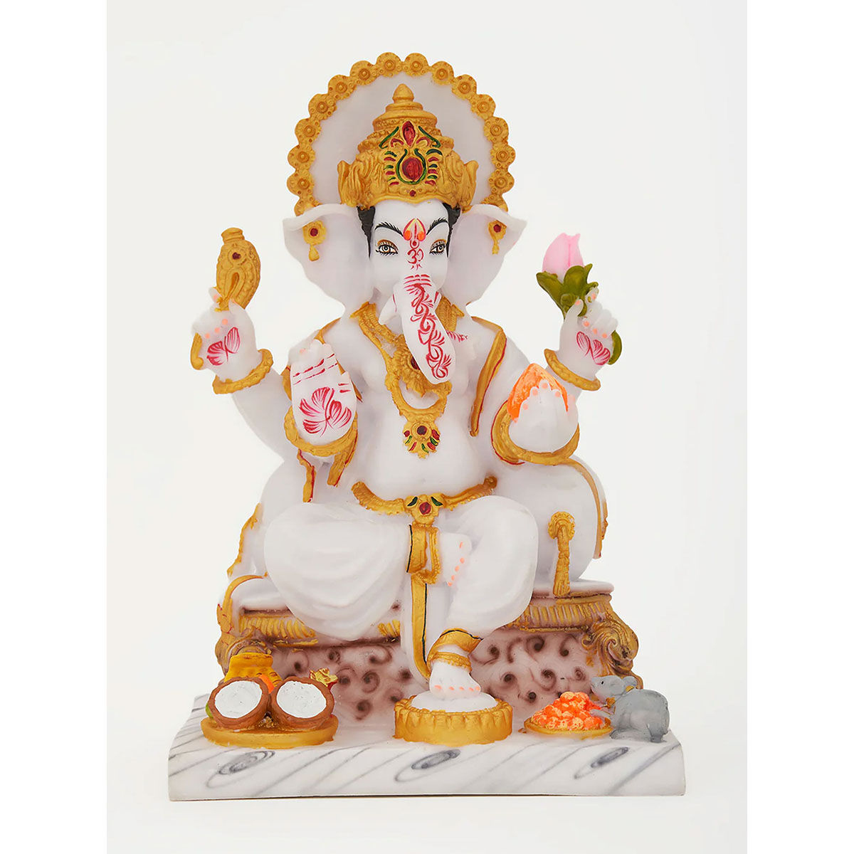 Buy DecorTwist Lord Ganesha Vinayak Idol White Online