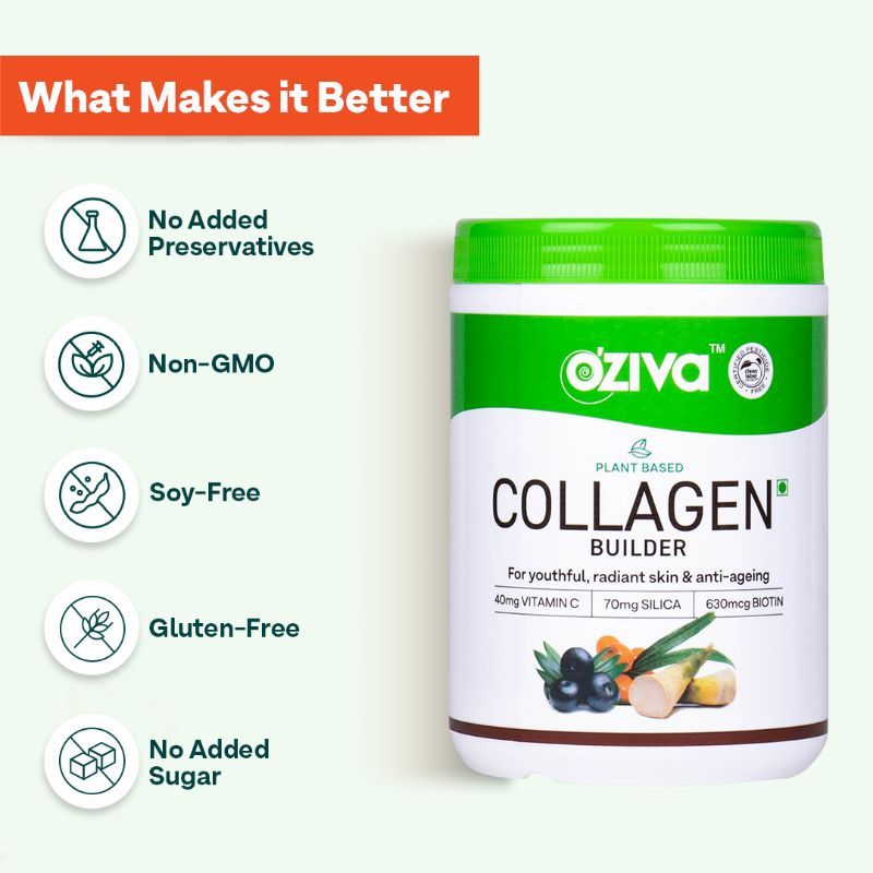Buy Oziva Plant Based Collagen Builder And Oziva Glutathione Builder Online