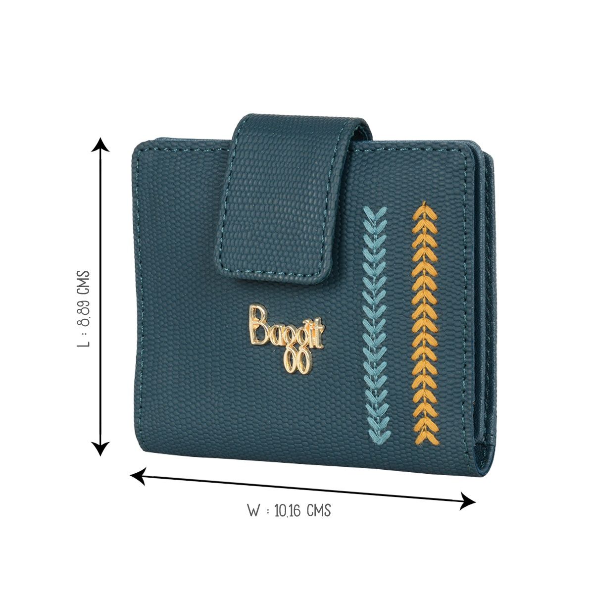 Buy Baggit Pirple Green Small Wallet Online