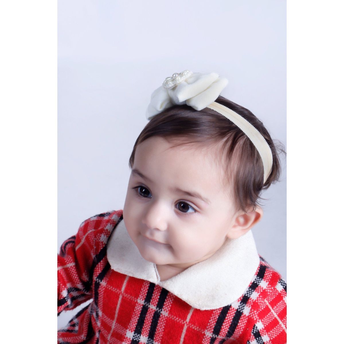 Choko Kids Little Angel Pearl and Velvet Hairband-Off White: Buy Choko ...
