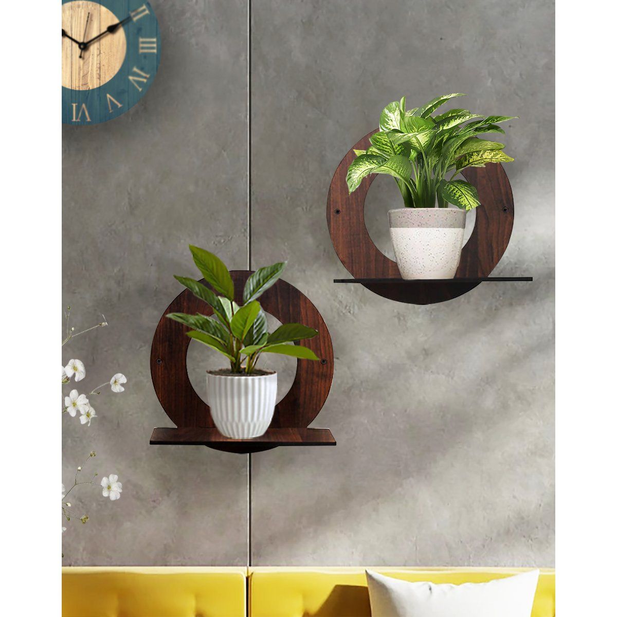 Buy Homesake Wall Planter Wood MDF 2 Pieces Online