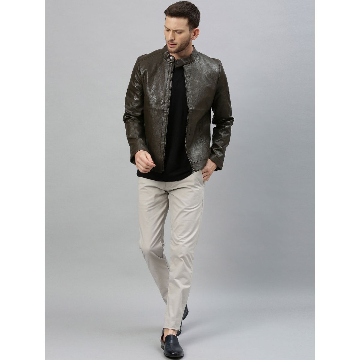 Buy Rare Rabbit Olive Quat Solid Jacket Online