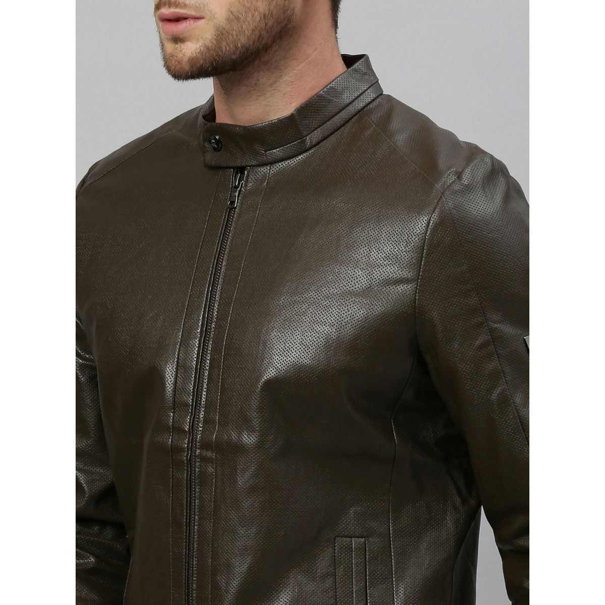 Buy Rare Rabbit Olive Quat Solid Jacket Online