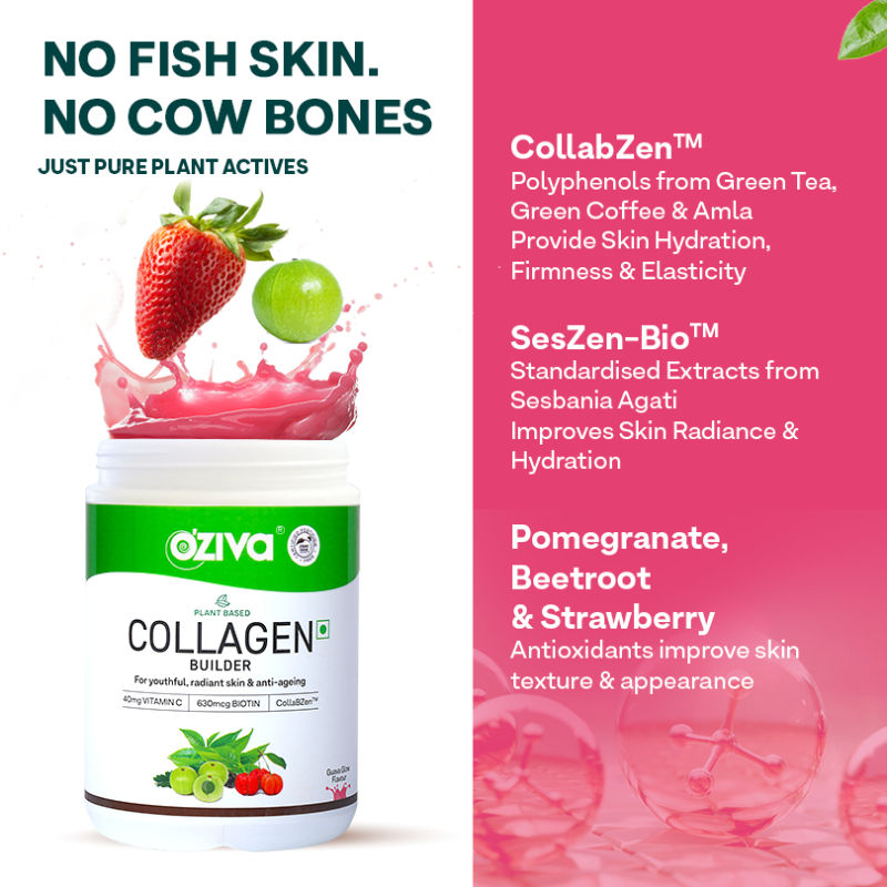 Buy Oziva Vegan Collagen with Biotin & Vitamin C For Brighter ...