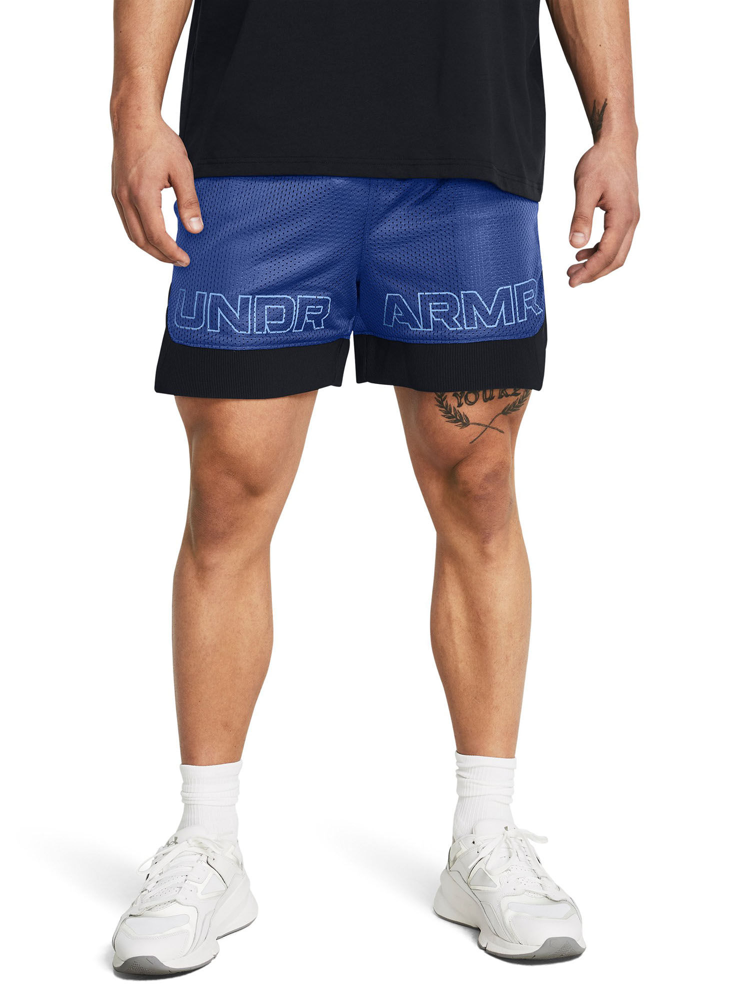 Buy Under Armour Icon Mesh Elev Blue Shorts Online