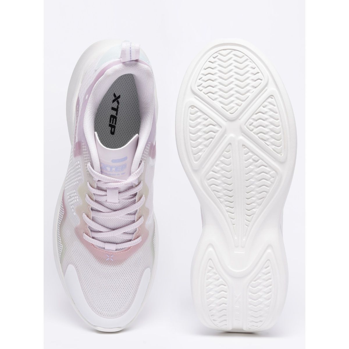 Xtep Women Purple & White Textured Urban Casual Shoes: Buy Xtep Women ...