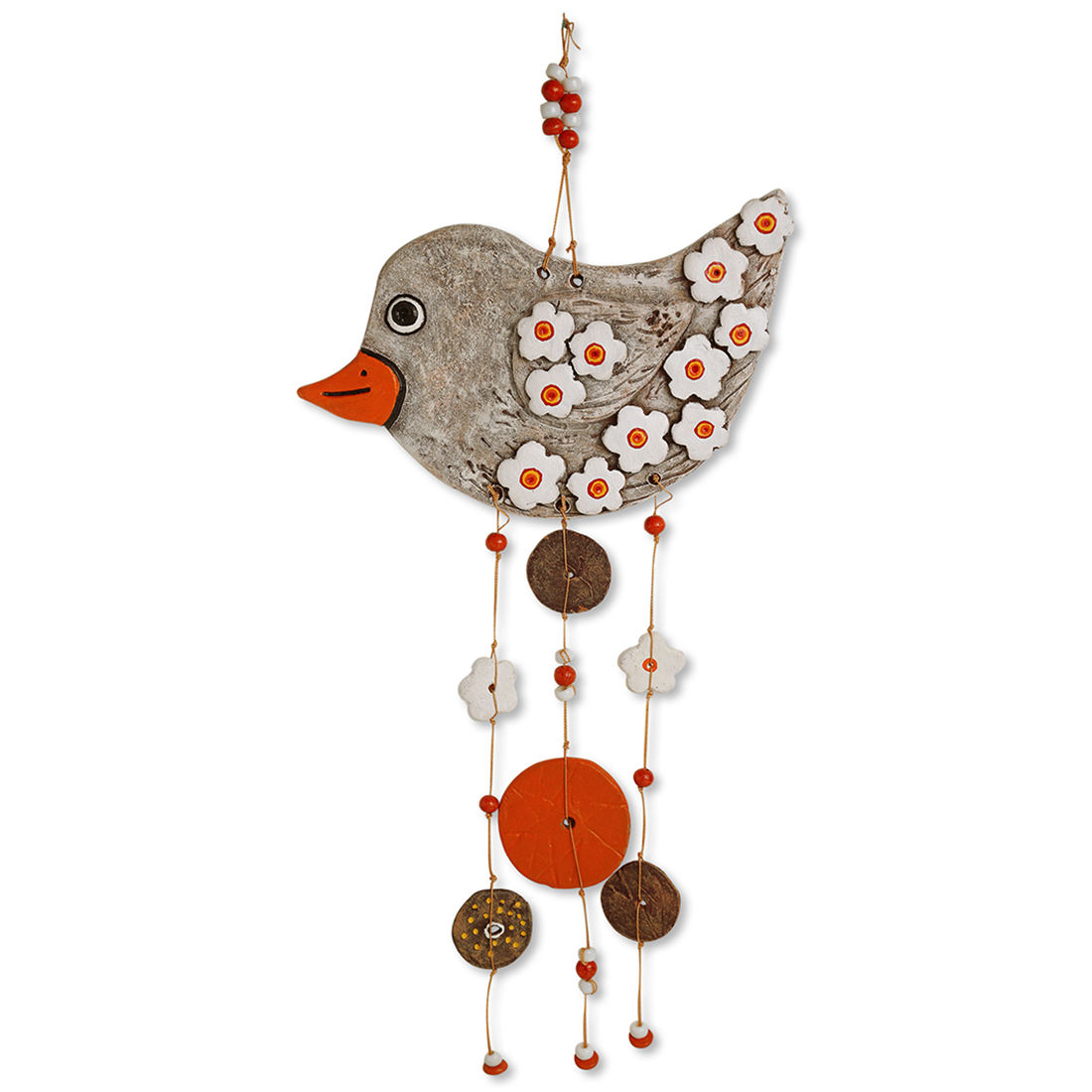 ExclusiveLane Chirping Songbird' Handmade Garden Decorative Wall ...