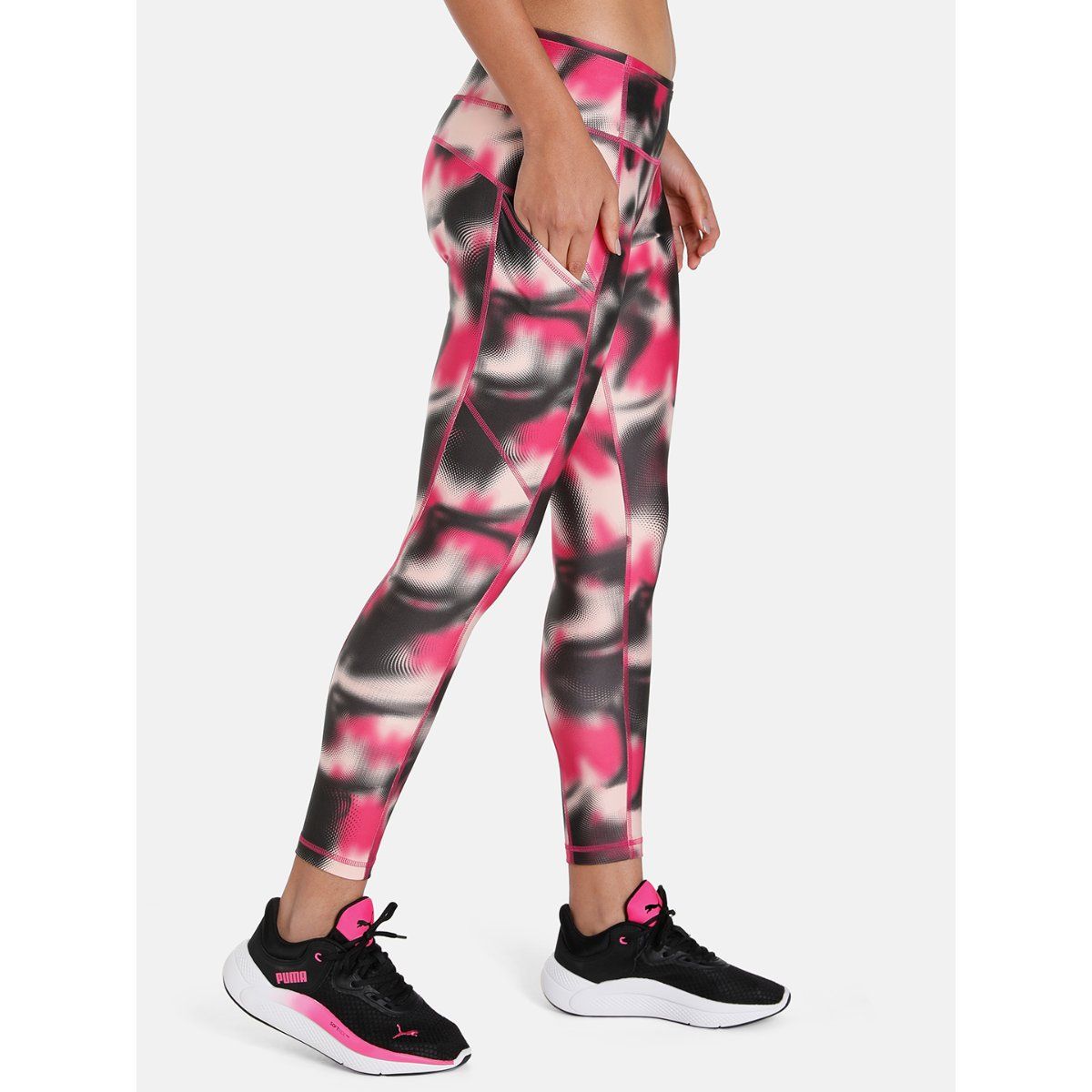 Buy Puma Modern Sports Aop 7/8 Womens Pink Tights Online