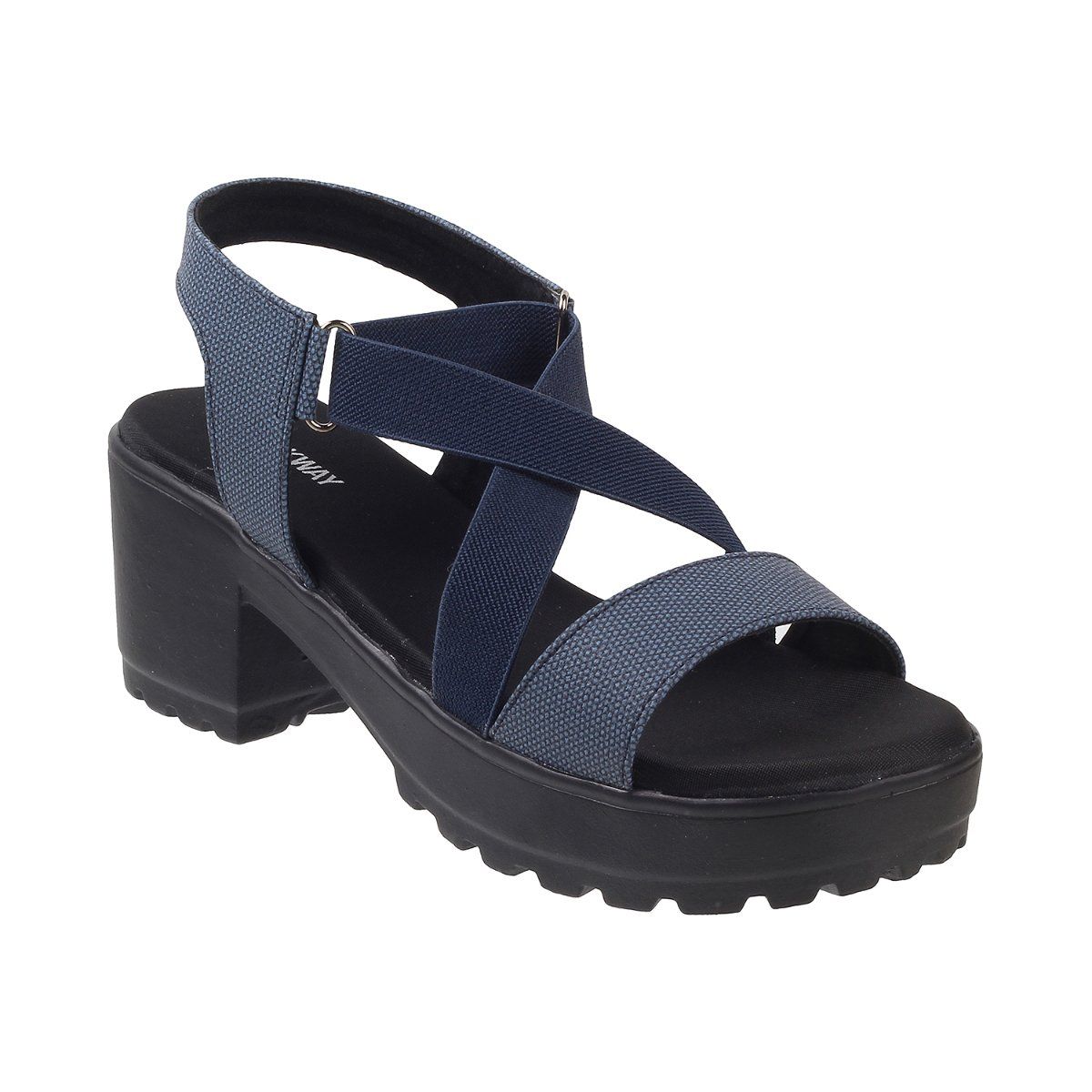 Walkway Women Casual Synthetic Navy Blue Sandals: Buy Walkway Women ...