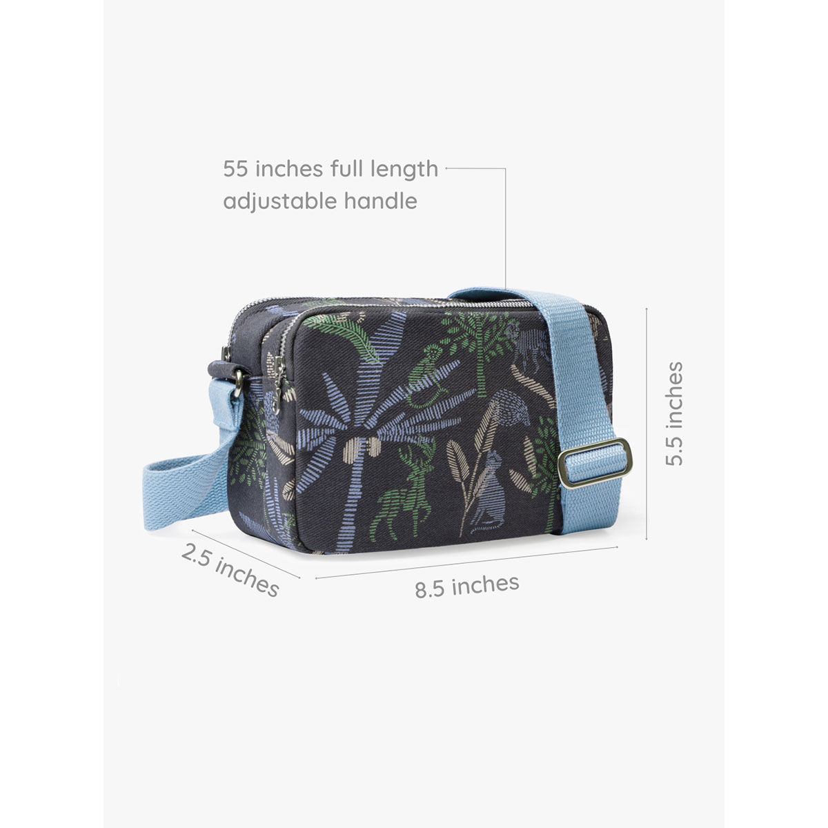 Buy EcoRight Palm Trees Crossbody Box Sling Bag Online