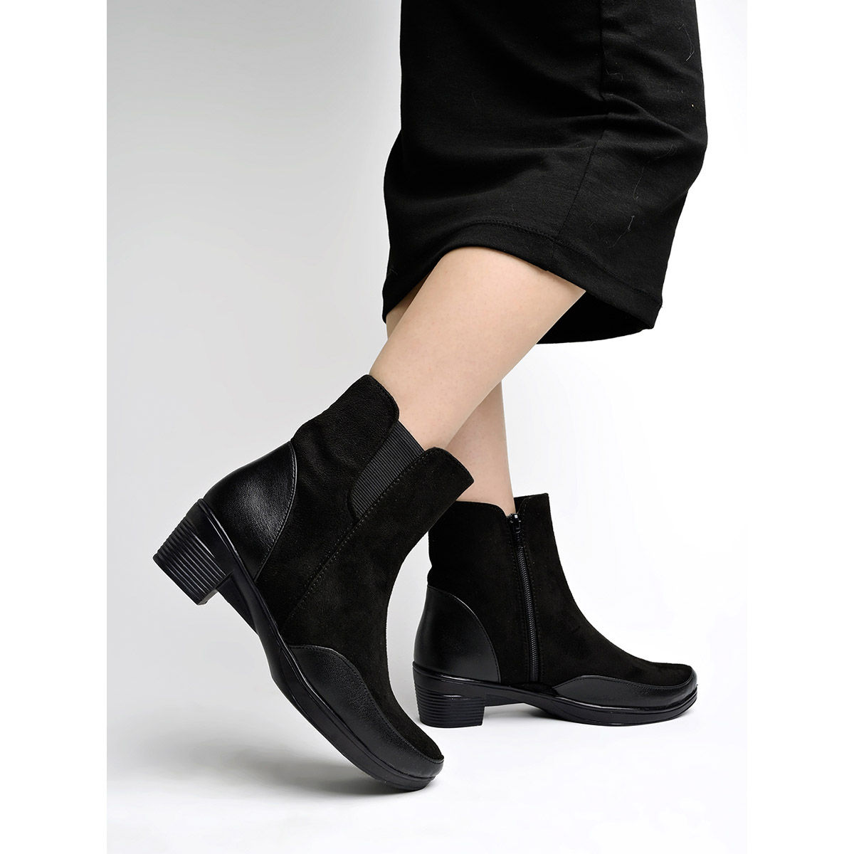 Buy Shoetopia Stylish Black Boots for Women Online