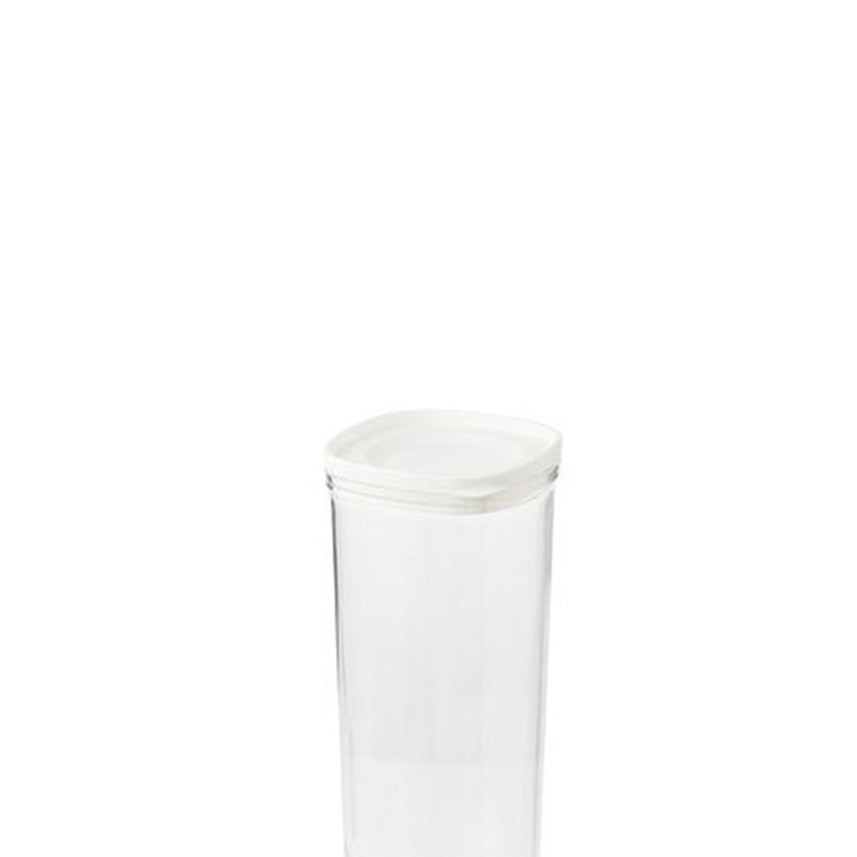 Buy Voncasa Transparent White Kitchen Cabinet Tall Airtight Plastic ...