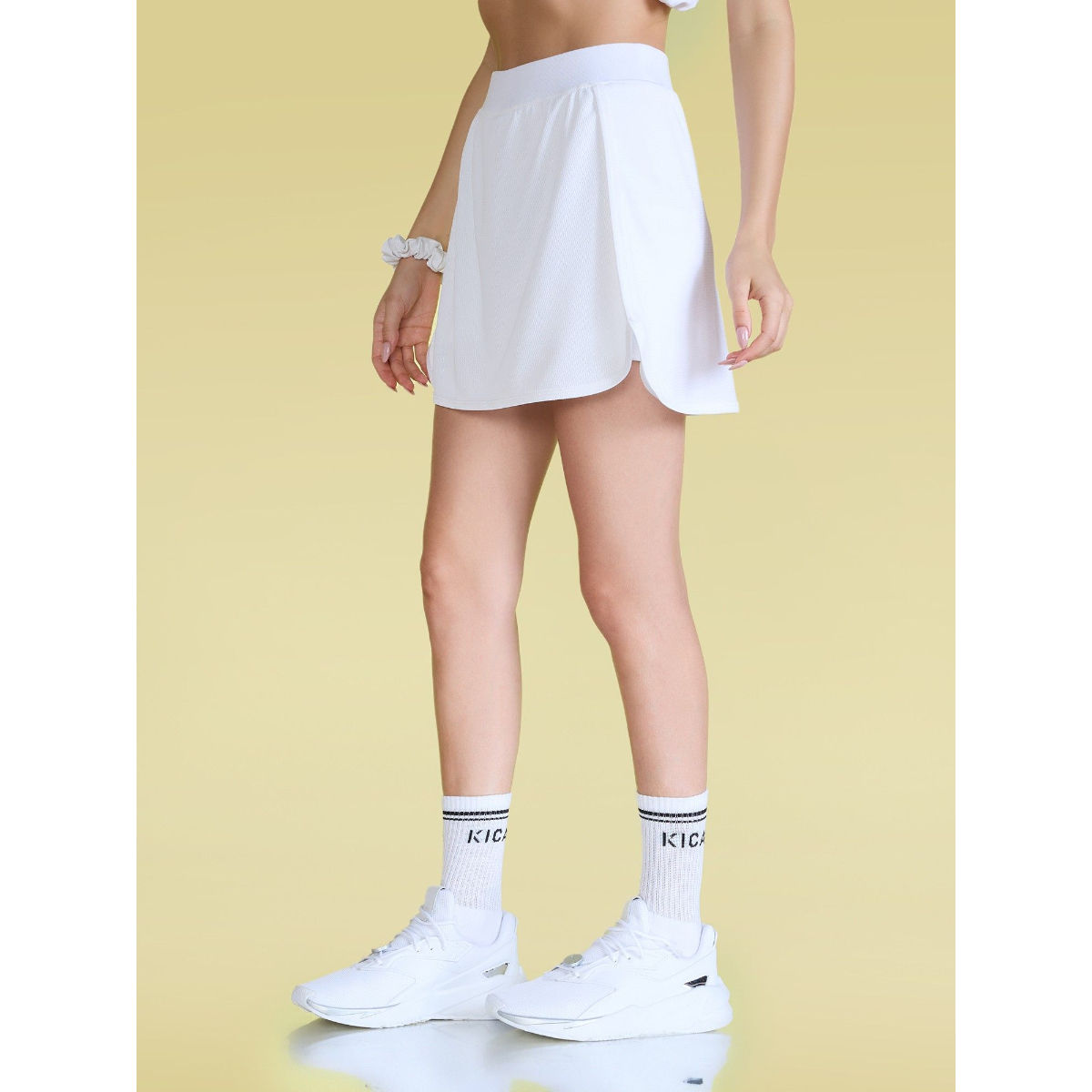 Kica Airy Swing Skort With Inner Shorts For Sports White: Buy Kica Airy ...