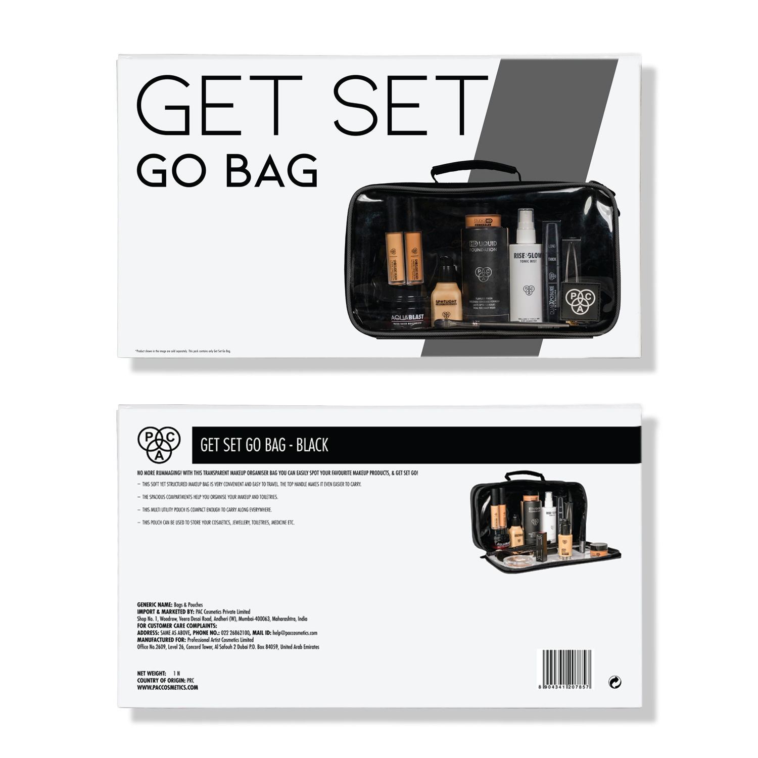 Buy PAC Get Set Go Bag - Black Online