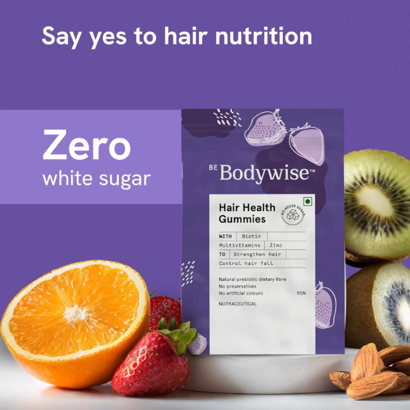 Buy Be Bodywise 5000mcg Biotin Gummies 90 Day Pack(With Zinc ...