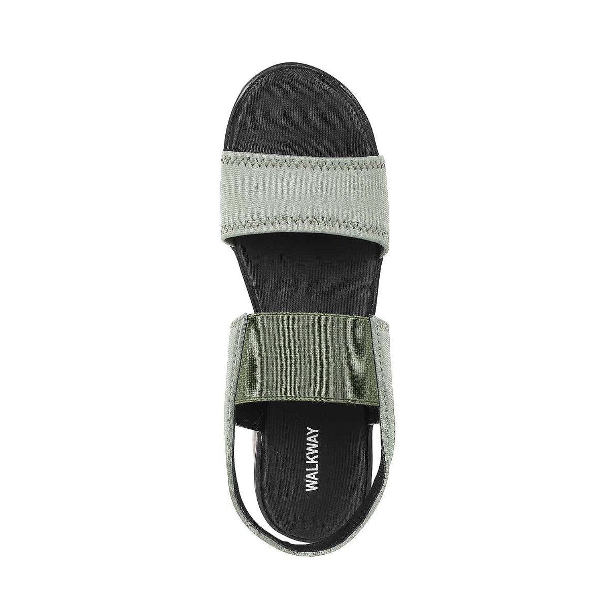 Buy Walkway Green Solid/plain Sandals Online