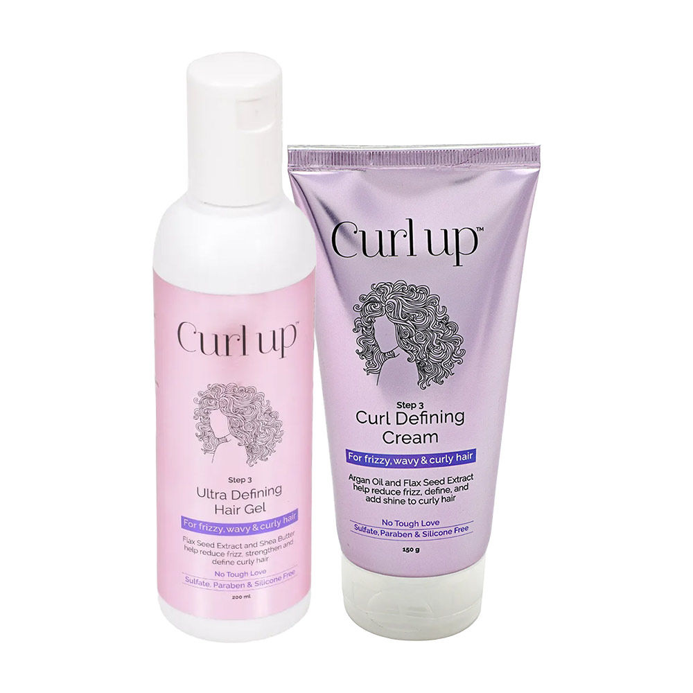 Buy Curl Up Curl Styling Combo with Curl Defining Cream & Ultra ...