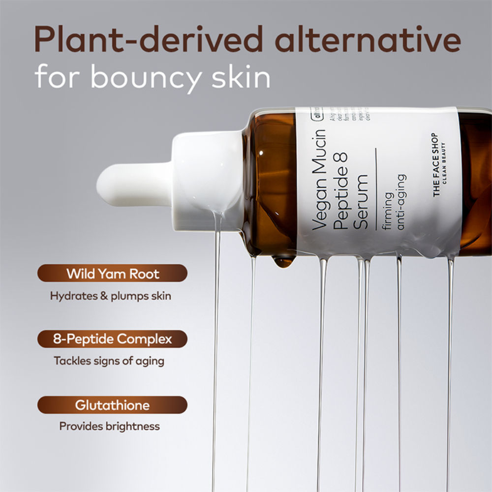 Buy The Face Shop Alltimate Vegan Mucin Peptide 8 Serum - No Snails ...