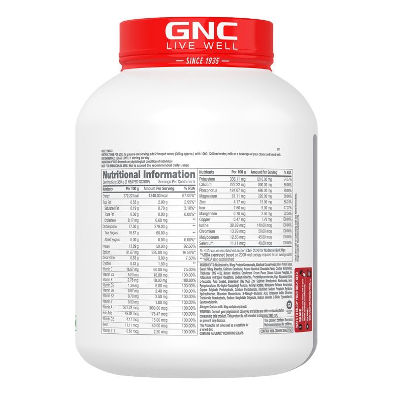 GNC Pro Performance Powder Bulk 1340 - Chocolate: Buy GNC Pro ...