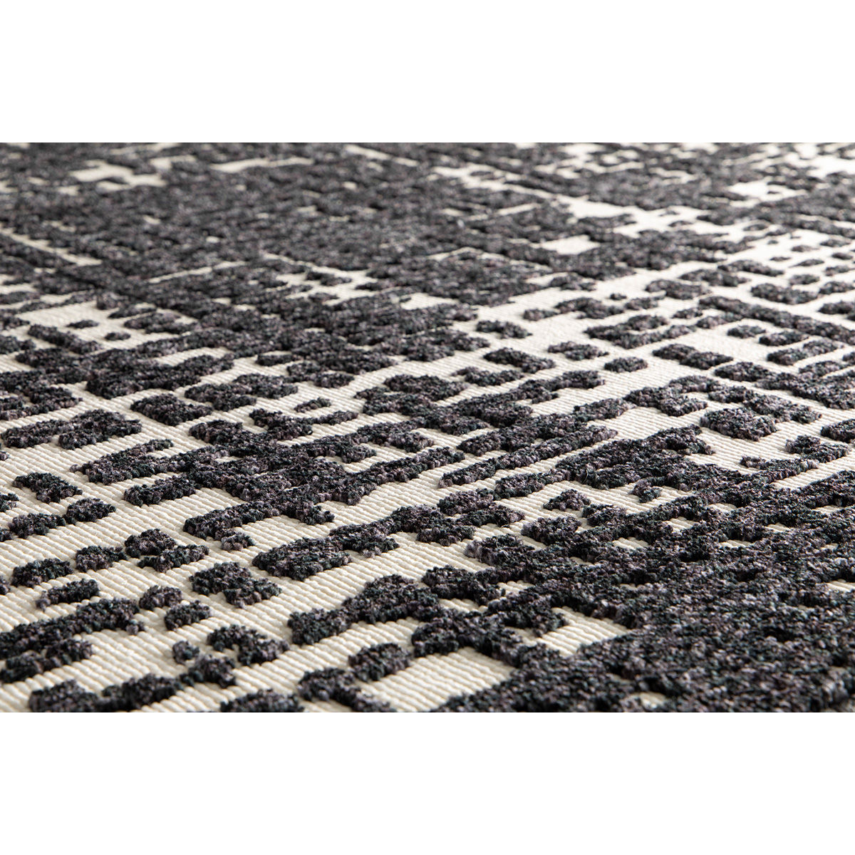 Buy Ddecor Live Beautiful Black-Polypropylene-Small-Rug-Re-Mix Online