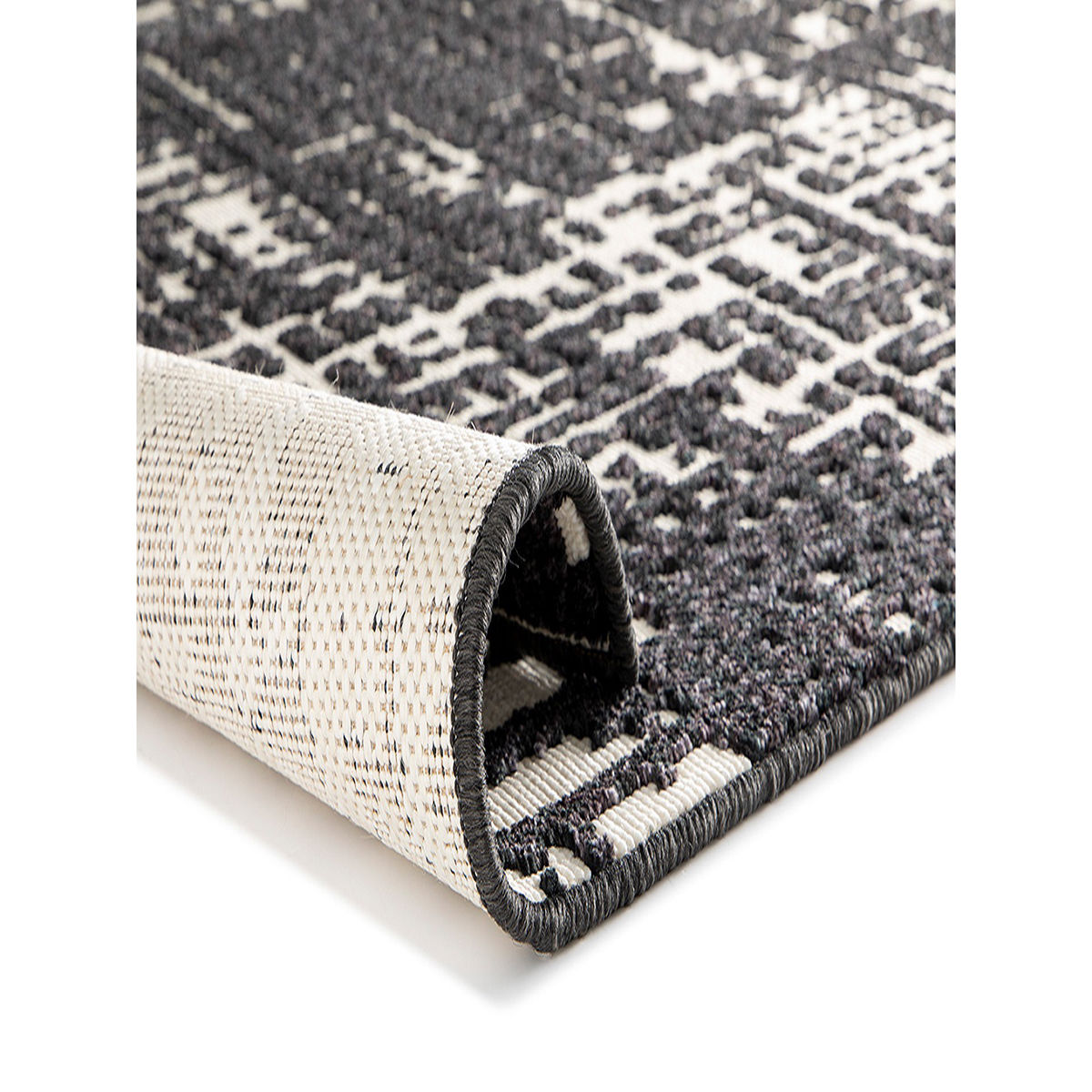 Buy Ddecor Live Beautiful Black-Polypropylene-Small-Rug-Re-Mix Online