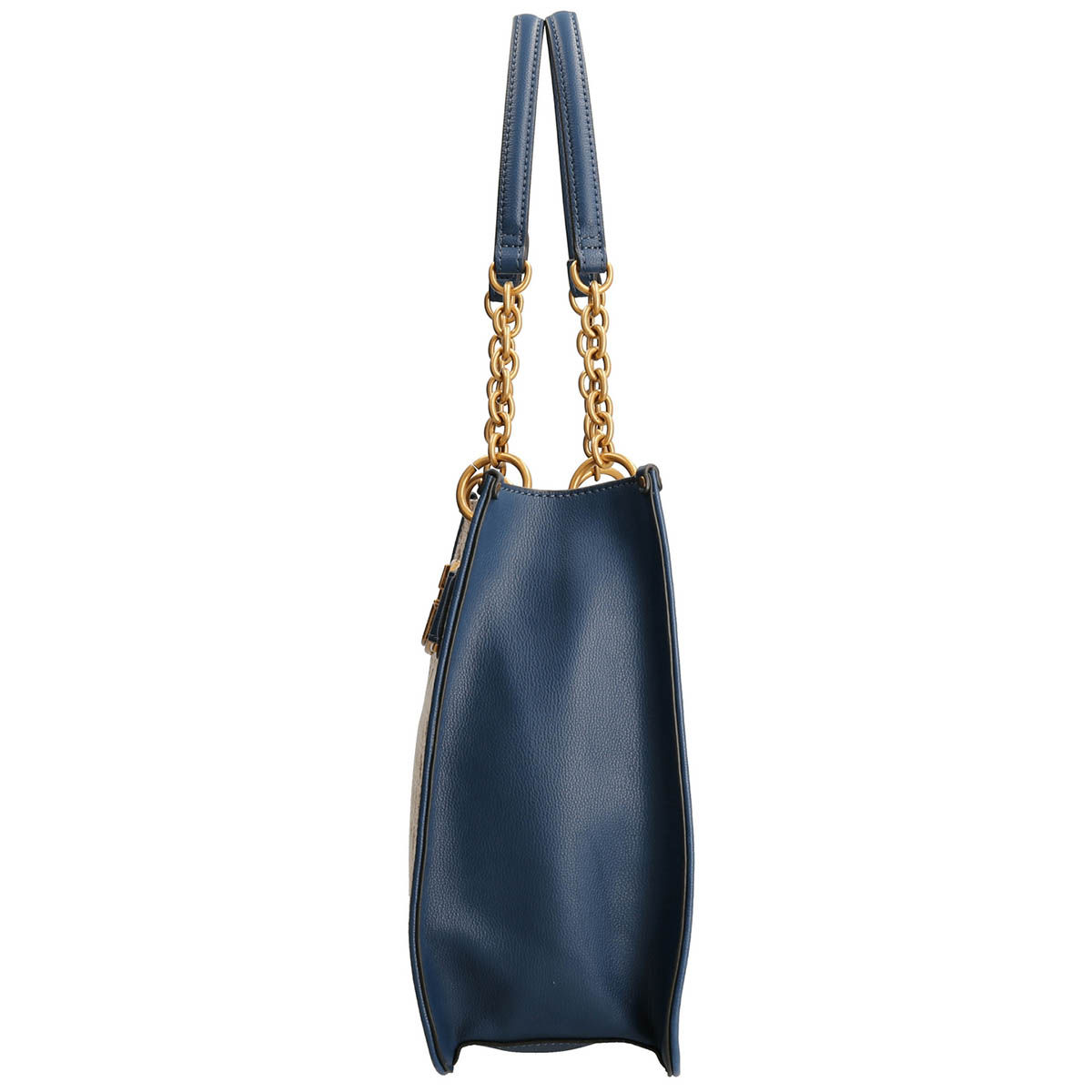 Buy Guess Latte Monogram Polyurethane Aviana Tote Bag Online