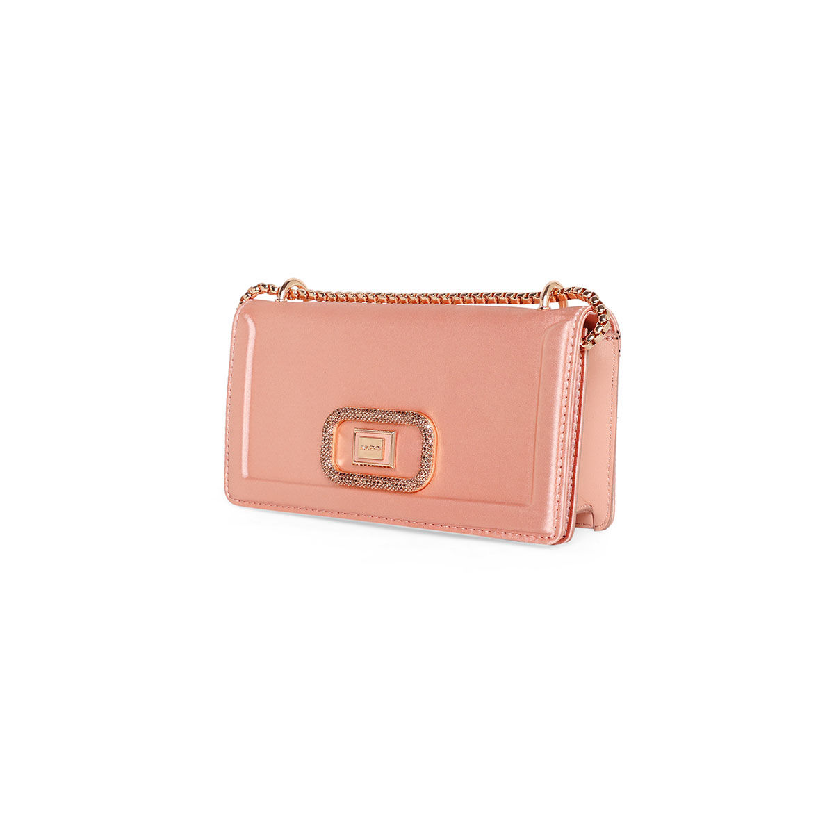 Buy Aldo Peach Solid Women Crossbody Bag (S) Online