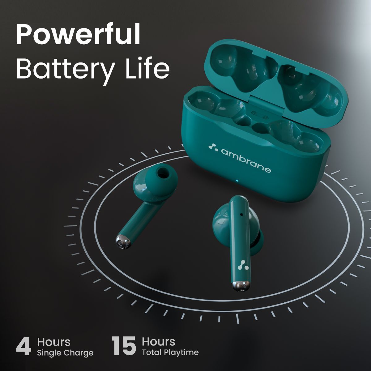 Ambrane Dots 38 True Wireless Earbuds Green: Buy Ambrane Dots 38 True ...