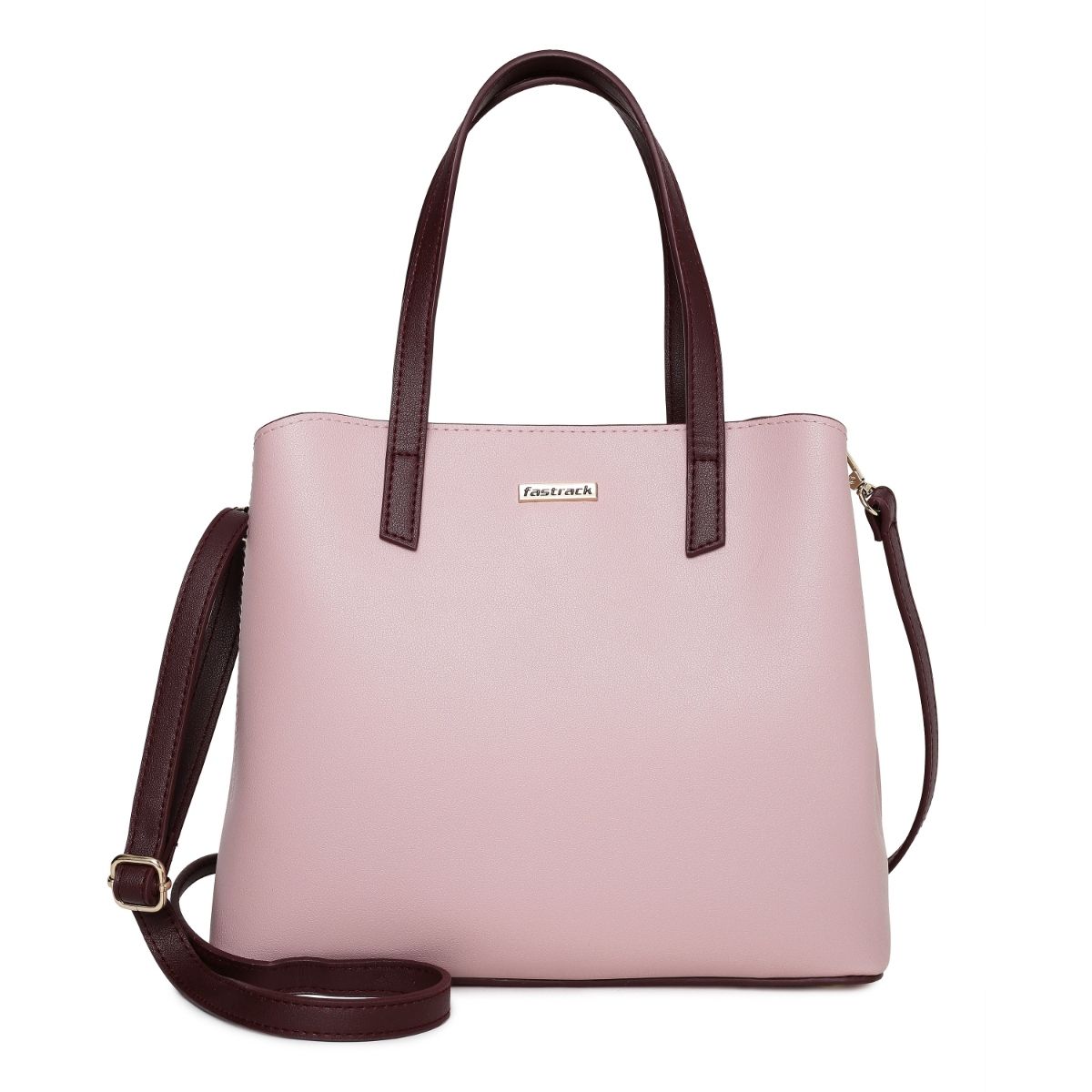 Buy Fastrack Pink PU Tote Bag Online