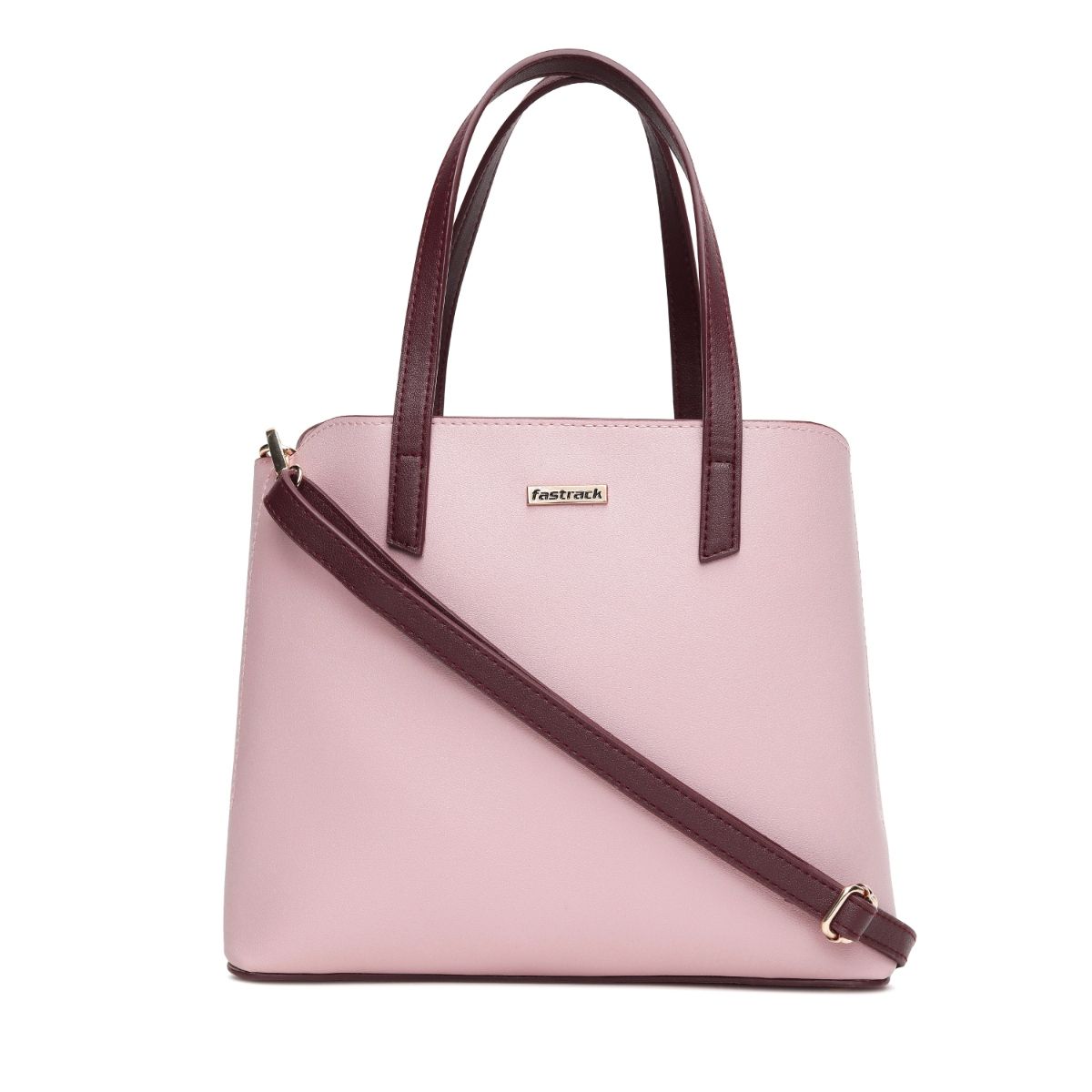 Buy Fastrack Pink PU Tote Bag Online