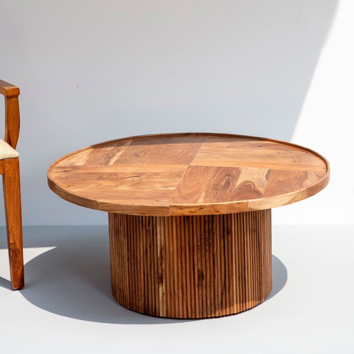 Buy The Decor Remedy Fluted Centre Table- Tinted Finish Online